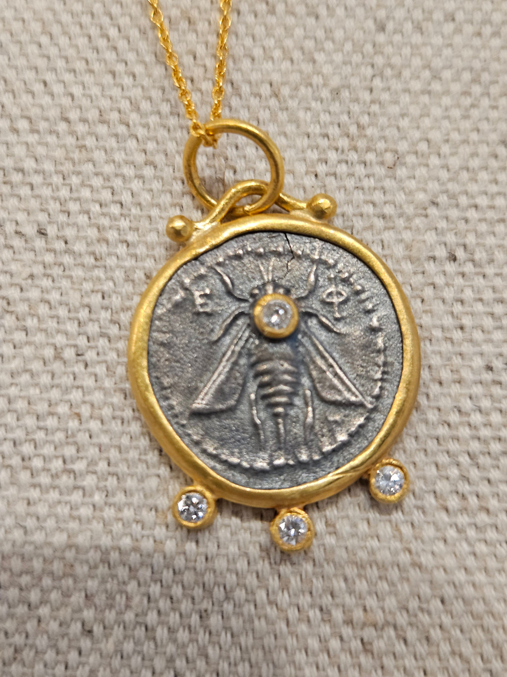 Ephesus Coin Queen Bee-Tetra Drachm – Sukhmani Designs